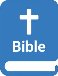 Bible chris icon simple editable Royalty Free Vector Image