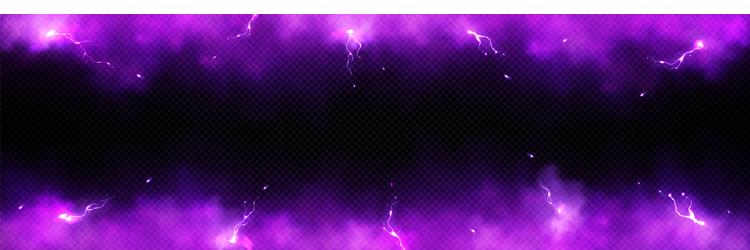 White thunder light glow background electric frame