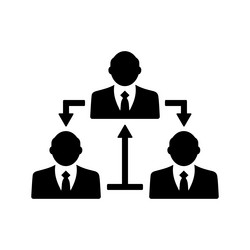 Team communication icon Royalty Free Vector Image