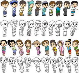 Asean Cartoon Vector Images (over 290)