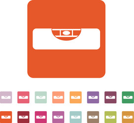 Building level icon bubble symbol flat Royalty Free Vector