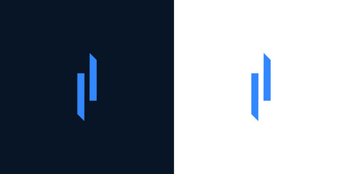 Unique and modern i star logo design Royalty Free Vector