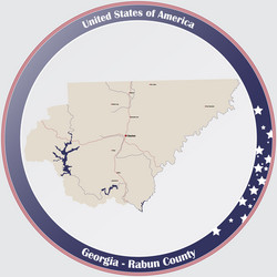 Georgia County Map Vector Images (over 1,900)