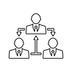 Team communication icon Royalty Free Vector Image