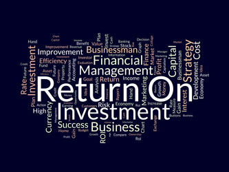 Word cloud background concept for return Vector Image