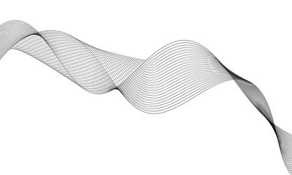 Abstract black wave design element Royalty Free Vector Image