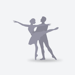 Ballerina feet in pointe shoes five ballet Vector Image