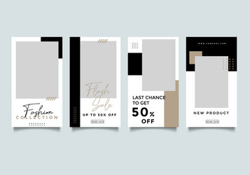 Instagram stories template Royalty Free Vector Image