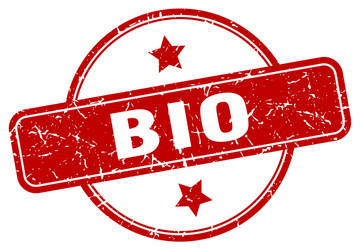 Bio stamp bio label round grunge sign Royalty Free Vector