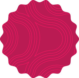 Elegant red color frame icon Royalty Free Vector Image