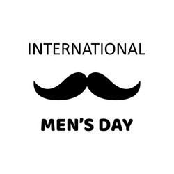 International mens day greeting card Royalty Free Vector