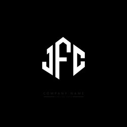 Jfc circle letter logo design Royalty Free Vector Image