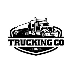 Tanker truck logo Royalty Free Vector Image - VectorStock