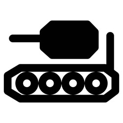 A battle vehicle with heavy armour Royalty Free Vector Image