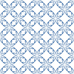 Cute simple rustic pattern with blue flowers dots Vector Image