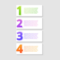 Infographic 3d label template design business Vector Image