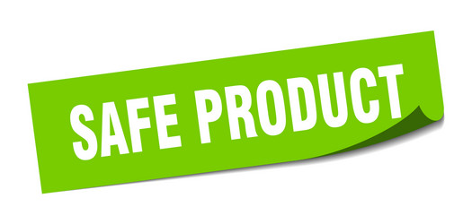 Safe product square sticker on white Royalty Free Vector