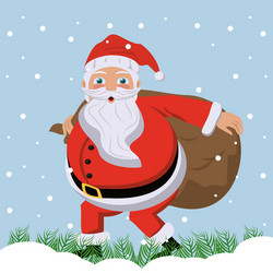 Secret santa cartoon Royalty Free Vector Image