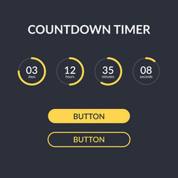 Coming soon flip countdown clock counter timer Vector Image