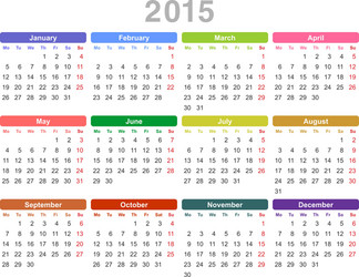 2024 year calendar design Royalty Free Vector Image
