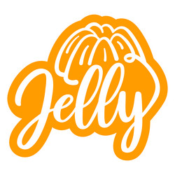 Jelly lettering Royalty Free Vector Image - VectorStock