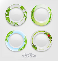 Clean plates Royalty Free Vector Image - VectorStock