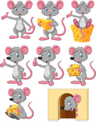 Cartoon funny mouse Royalty Free Vector Image - VectorStock