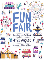 Kids Fun Fair Poster Vector Images (over 380)