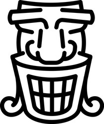 Emoji Aztec Outline Vector Images (53)