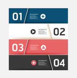Modern design template used for number banner Vector Image