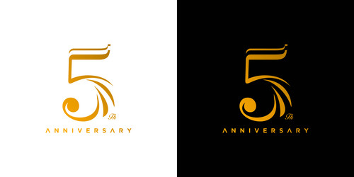 Modern and elegant number 20 logo design Vector Image