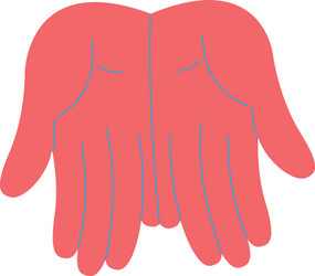 Isolated sign with open hands design Royalty Free Vector