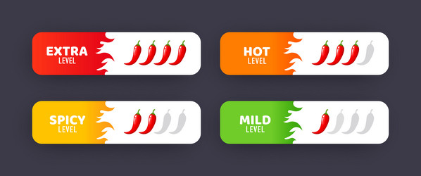 Spicy food label or sticker Royalty Free Vector Image