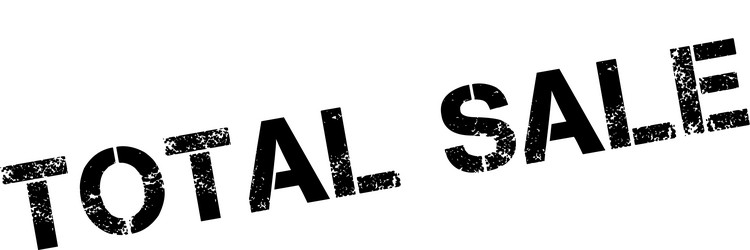 Total sale rubber stamp Royalty Free Vector Image