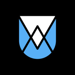 Letter u pig logo design Royalty Free Vector Image