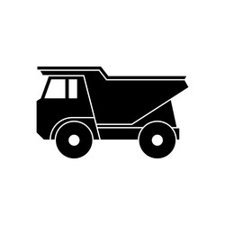 Mining truck icon design template isolated Vector Image