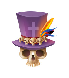 Realistic voodoo bones Royalty Free Vector Image