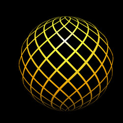 Symmetrical black ball Royalty Free Vector Image