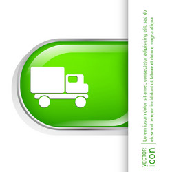 Truck logistic icon symbol icon laden Royalty Free Vector