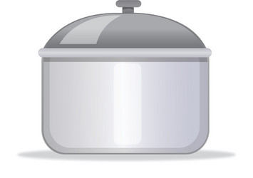 A cooking pot Royalty Free Vector Image - VectorStock