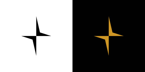 Modern and cool electric spark logo Royalty Free Vector