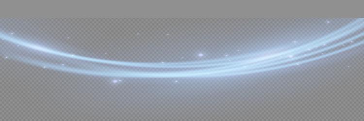 Blue blur trail wave wavy line of light speed Vector Image