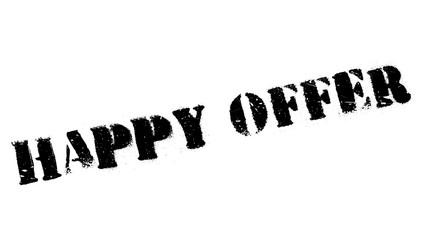 Happy offer rubber stamp Royalty Free Vector Image