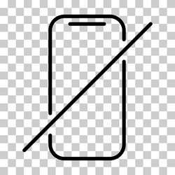 Mobile forbidden icon no use phone sign ban Vector Image