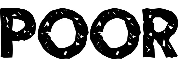 Poor rubber stamp Royalty Free Vector Image - VectorStock