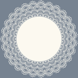Elegant Lace Border Card Royalty Free Vector Image
