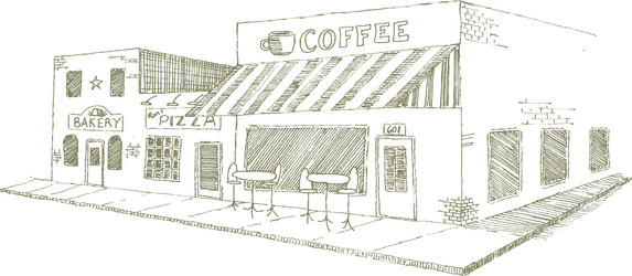 Coffee Shop Drawing
