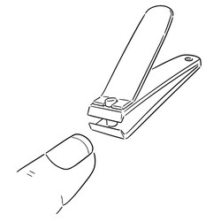 Set nail clipper Royalty Free Vector Image - VectorStock