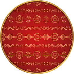Chinese round frame pattern circle Royalty Free Vector Image
