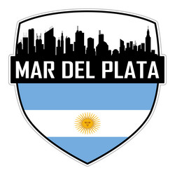 Resistencia skyline silhouette argentina flag logo